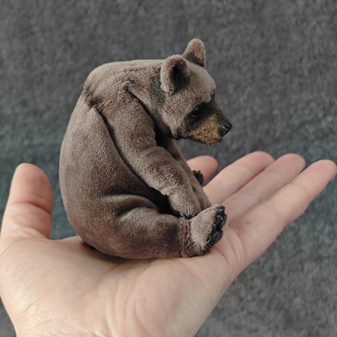 Ours de poche, animal réaliste de poupée d'art d'ours - Etsy France