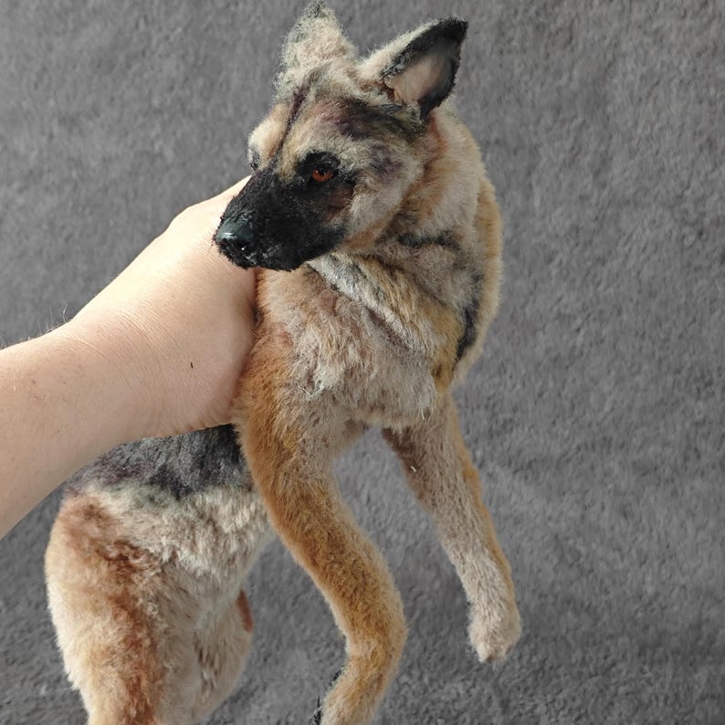 German Shepherd Realistic Dog Art Doll Animal, Ooak - Etsy