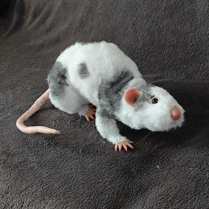 Dumbo Rat, poseable art doll, realistic animal ooak - Etsy France
