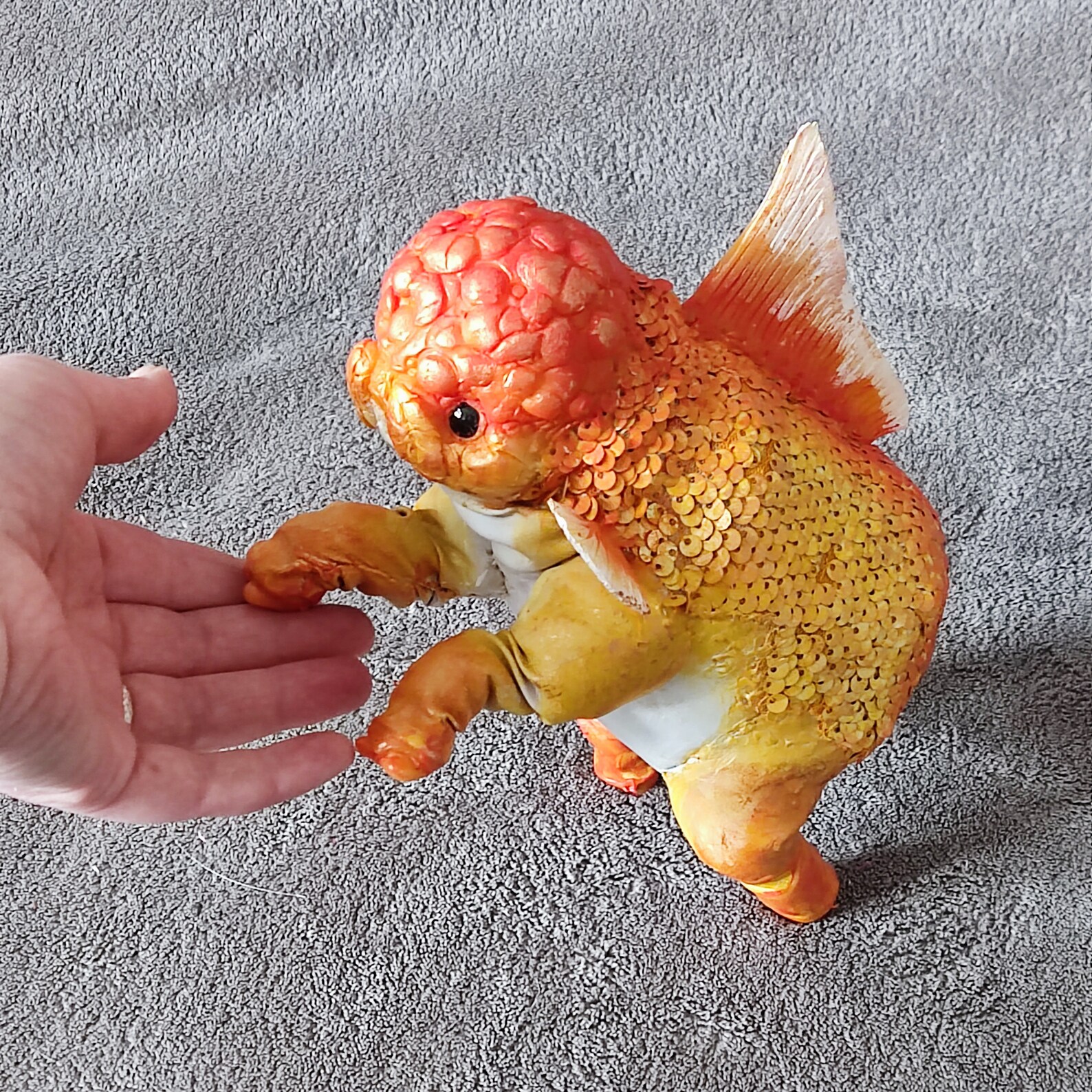 Cute Oranda Hippo Fantasy Creature Art Doll, Animal - Etsy