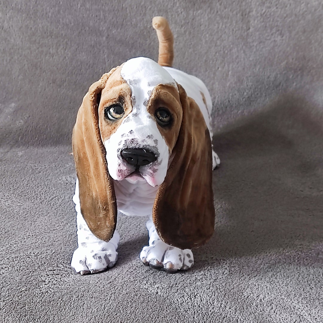 Baset Hound Puppy, Realistic Dog, Poseable, Art Doll Animal, Oak - Etsy
