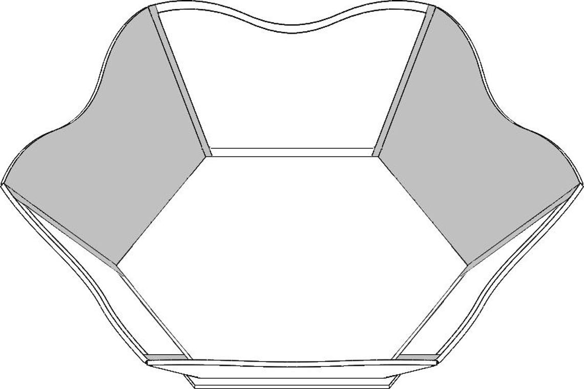 DIY Cardboard Kit Hexagonal Festoon Basket 24 X 22 X 6 Cm beginner - Etsy