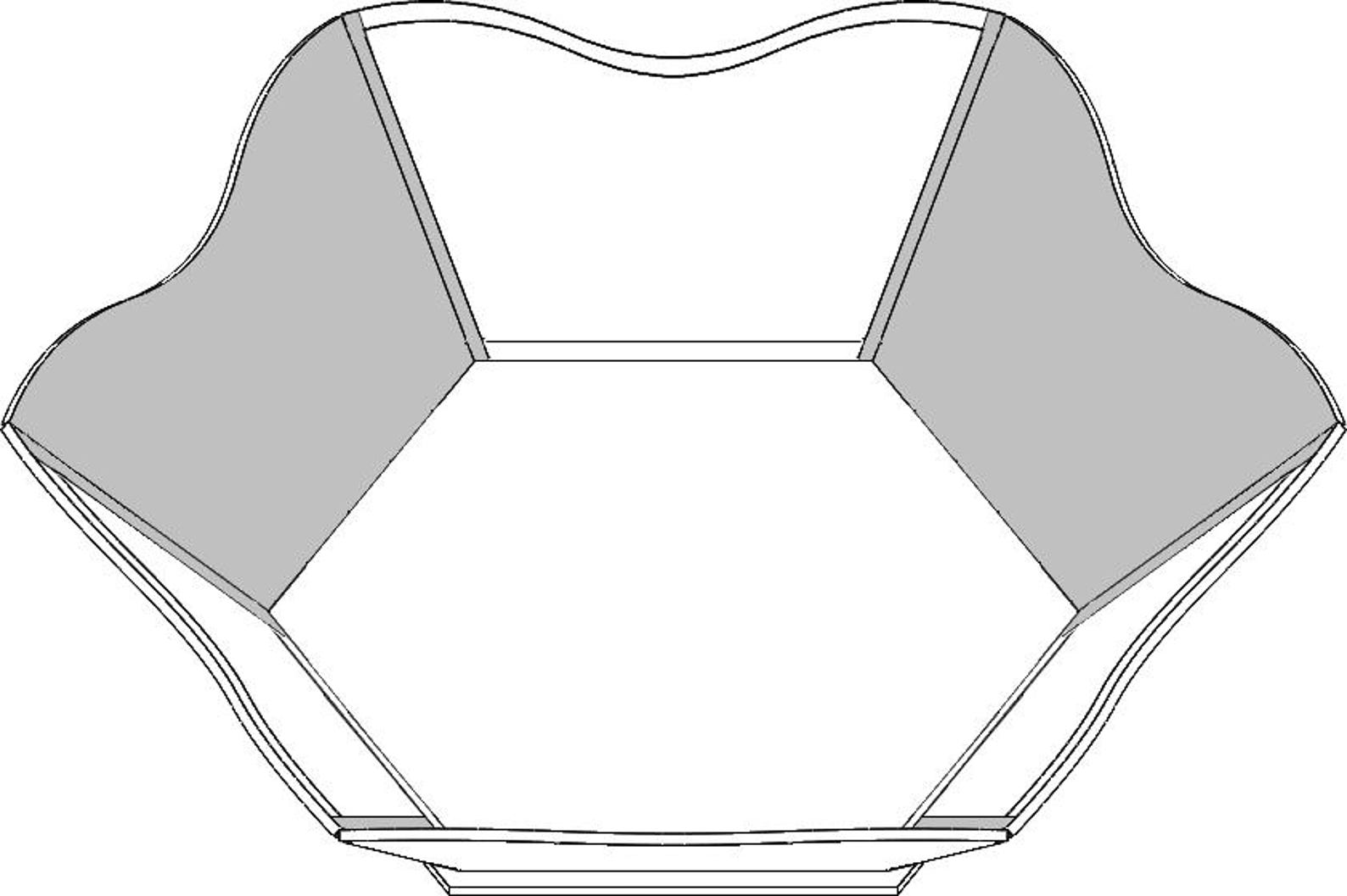 DIY Cardboard Kit Hexagonal Festoon Basket 24 X 22 X 6 Cm beginner - Etsy