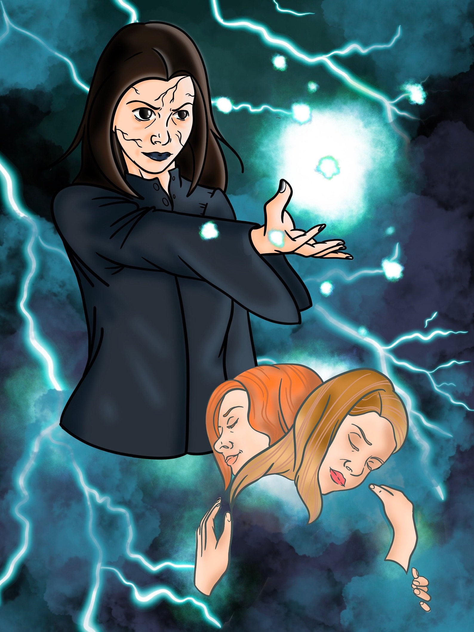 A5 Dark Willow Art Print Buffy The Vampire Slayer Btvs Etsy