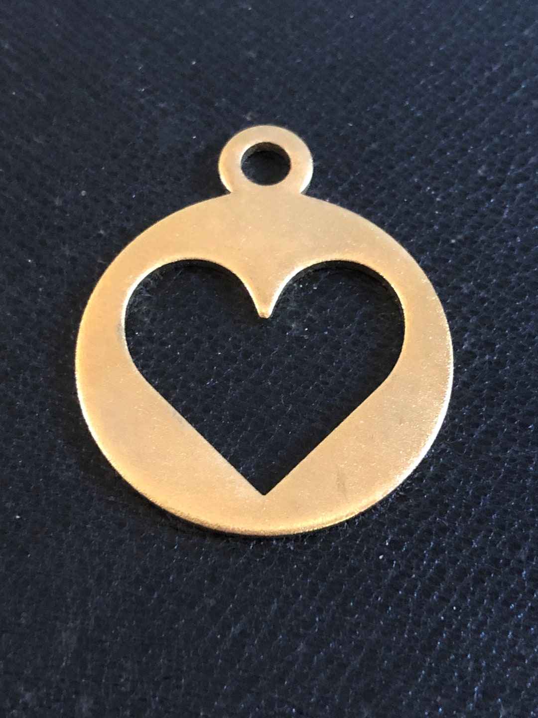 Heart Pendant Courrèges Gilded Vintage - Etsy