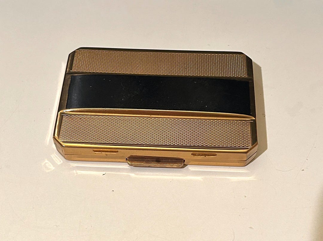 Stratton Gold Powder Compact Mirror Powder 50s - Etsy