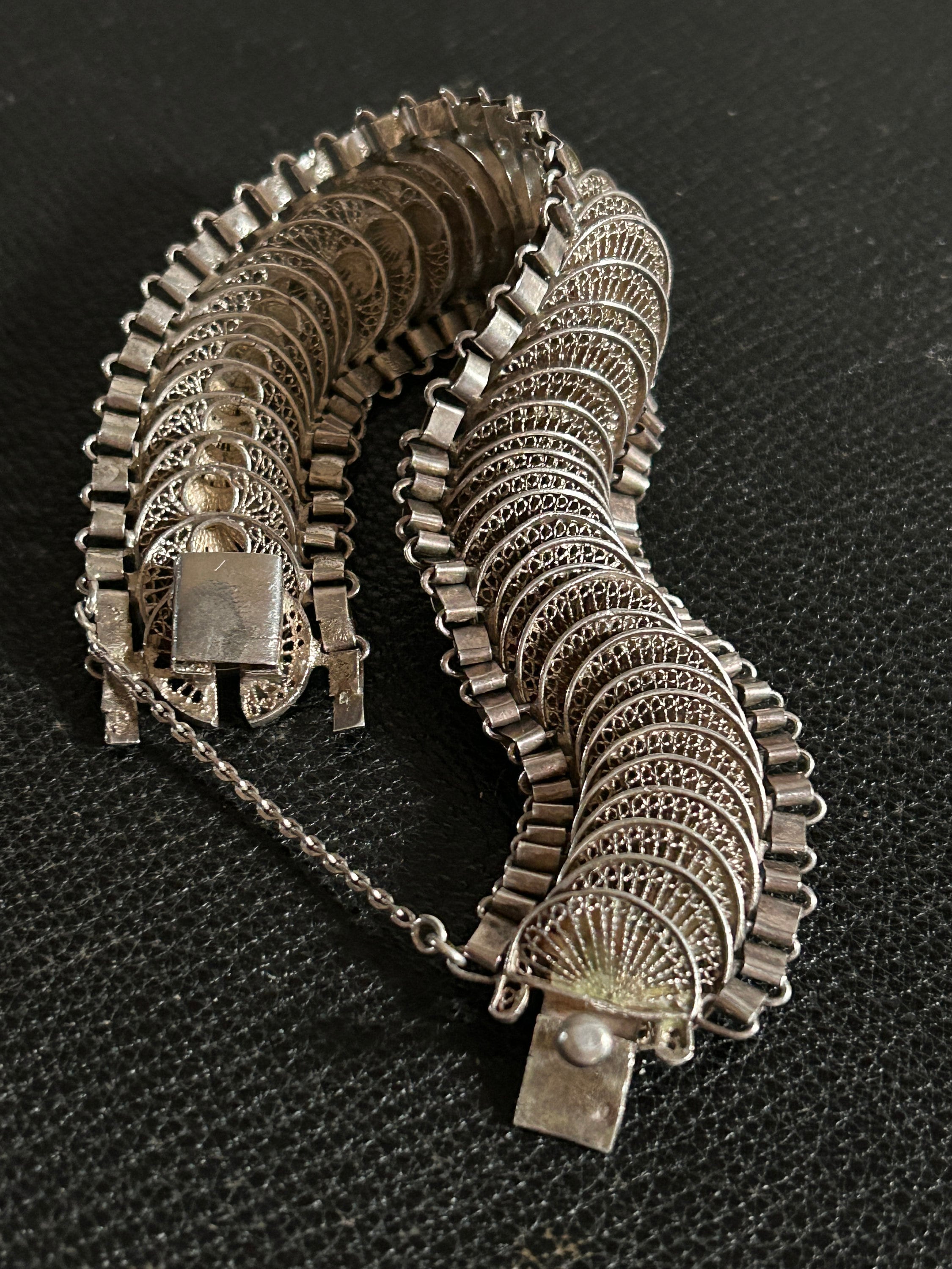 Old Silver Bracelet Swan Hallmark Filigree Early 20th Century - Etsy