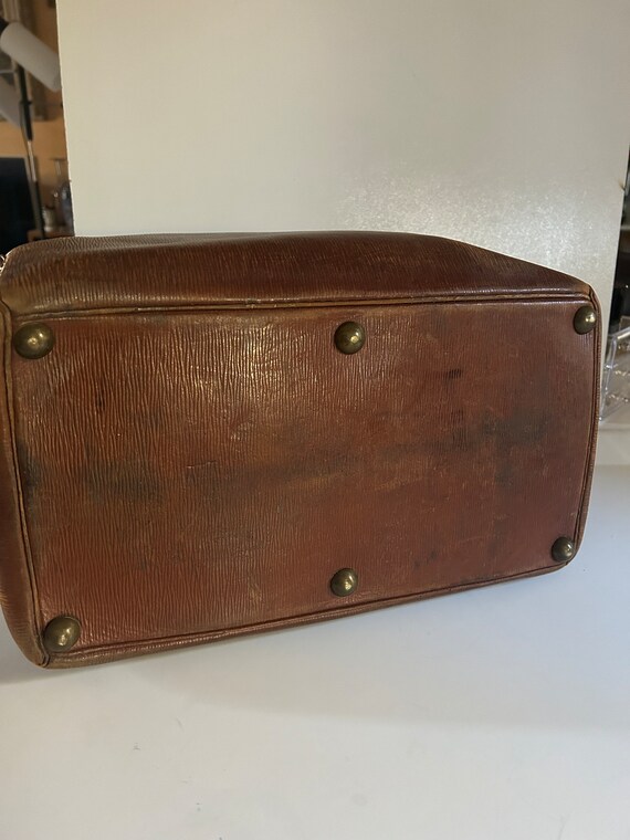 Old Brown Leather Doctor's Bag Le Bon Marché Late 19t… - Gem