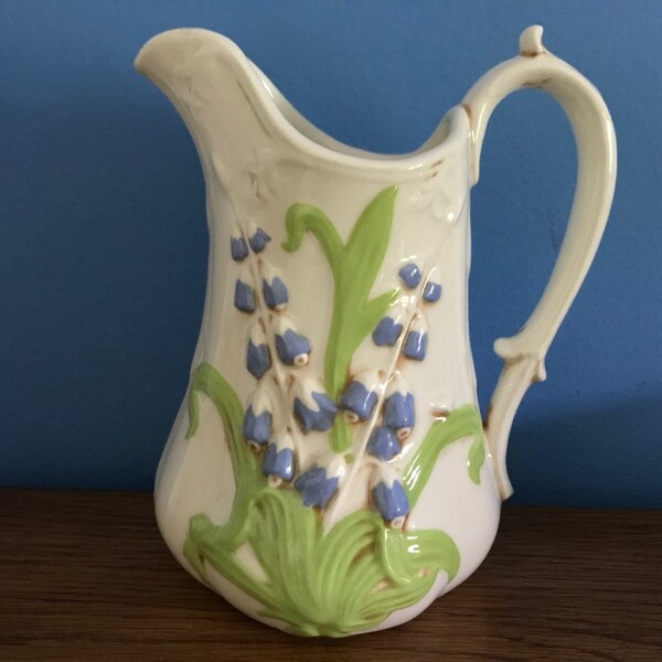 Blue Ceramic Pitcher - Etsy