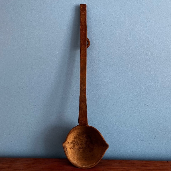 Antique Cast Iron Ladle - Etsy