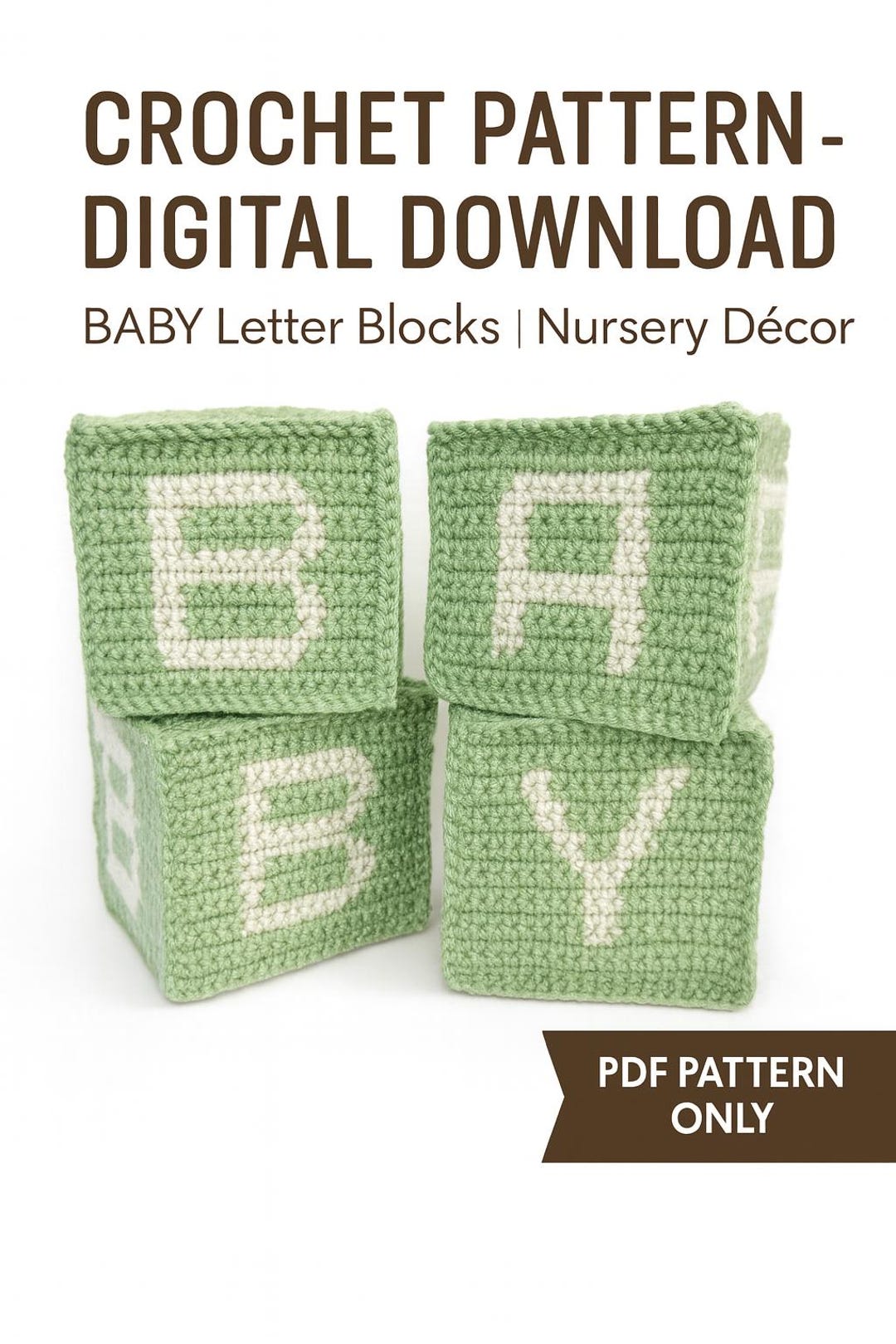CROCHET PATTERN- Baby Building Blocks - Etsy