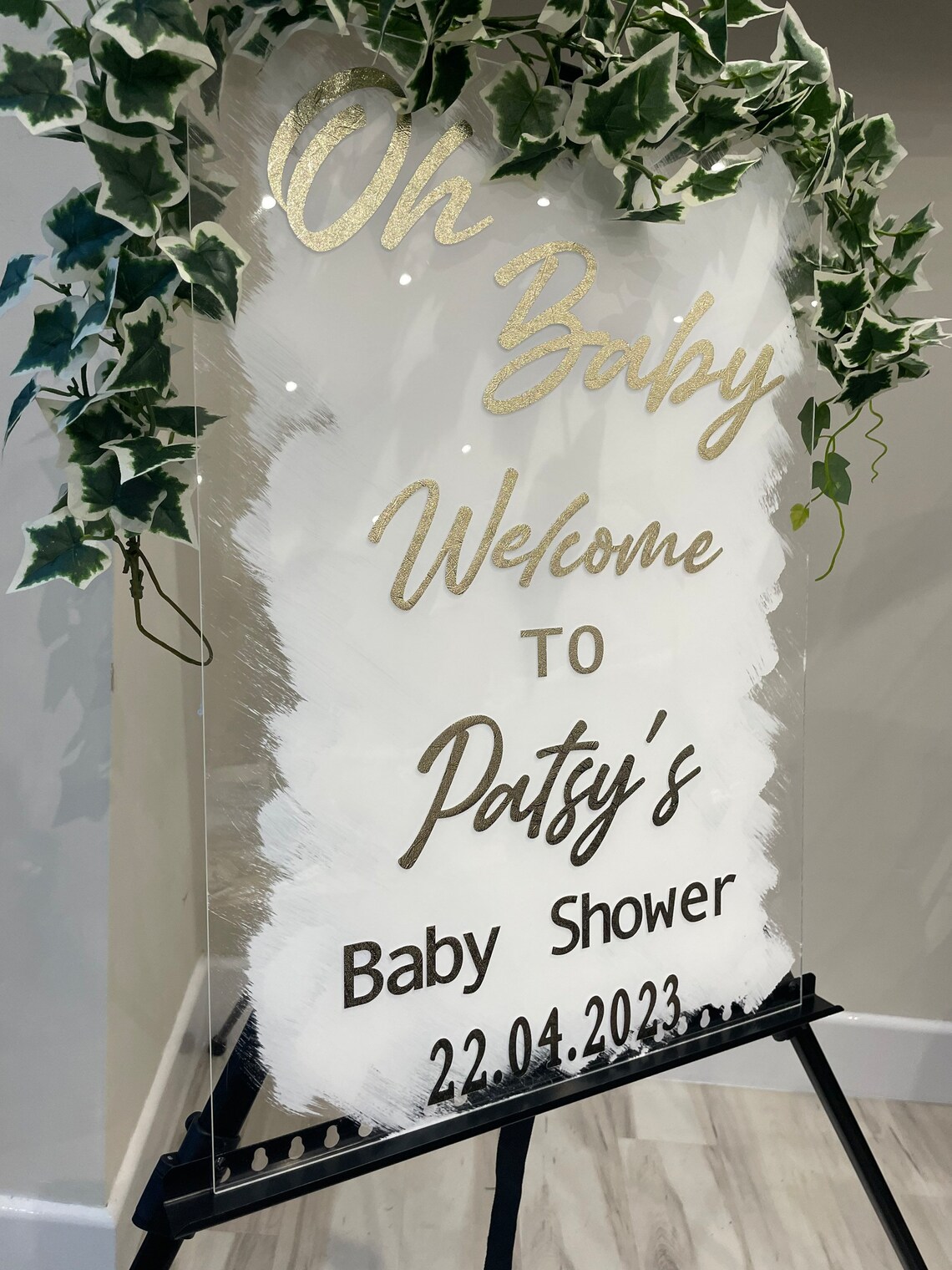 Baby Shower Acrylic Sign A2 42 X 59cms - Etsy