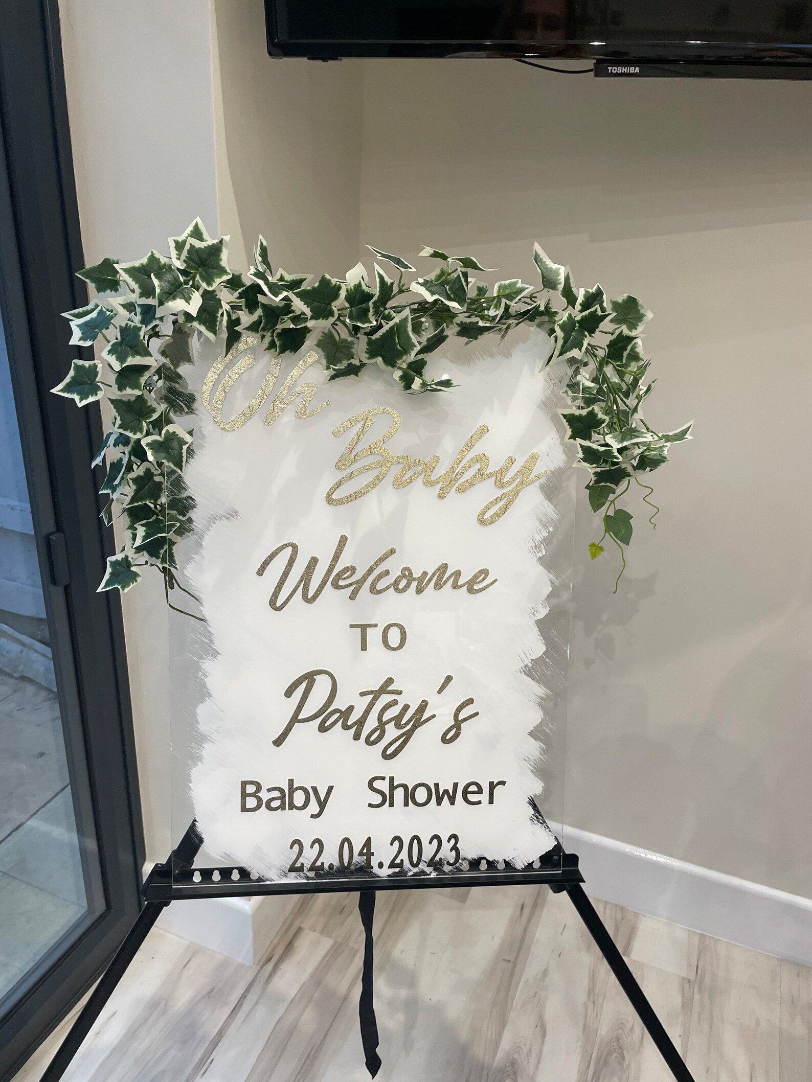 Baby Shower Acrylic Sign A2 42 X 59cms - Etsy