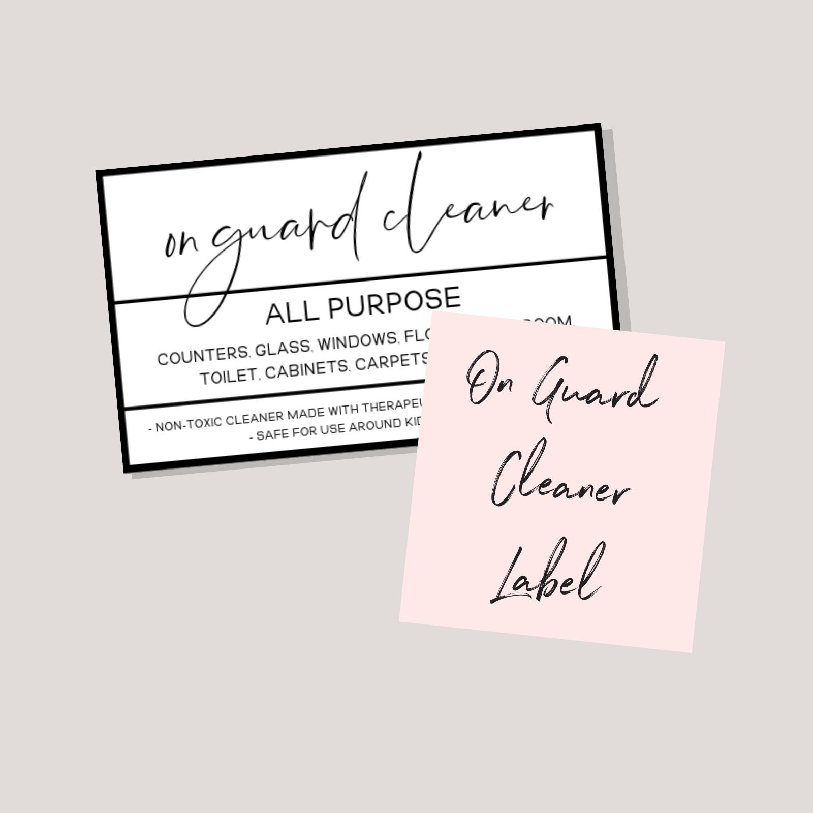 Prints Wall Hangings Cleaning Label Essential Oil Labels Essential Oil ...