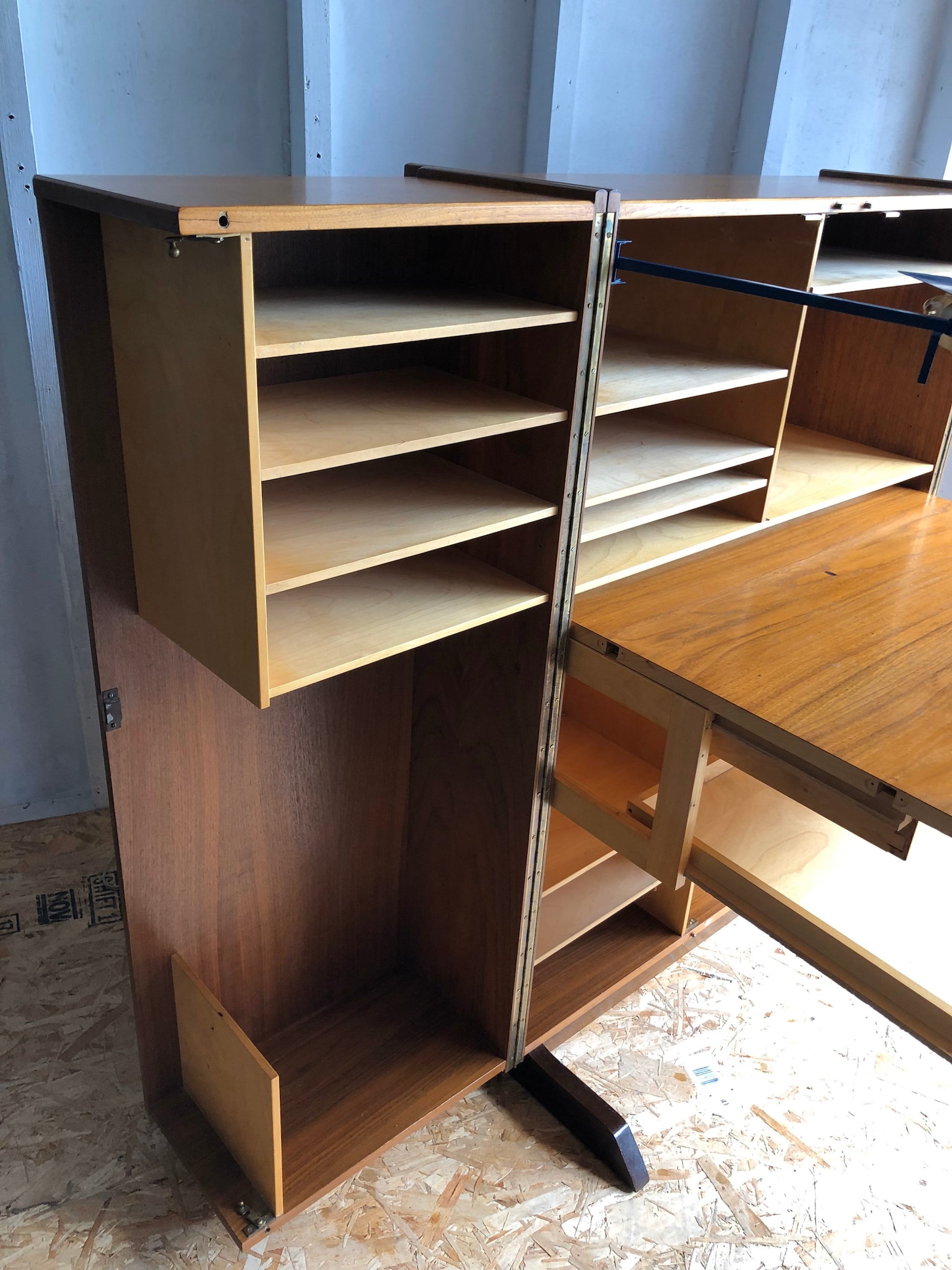 Teak Folding Box Desk With Lamp - Etsy Canada