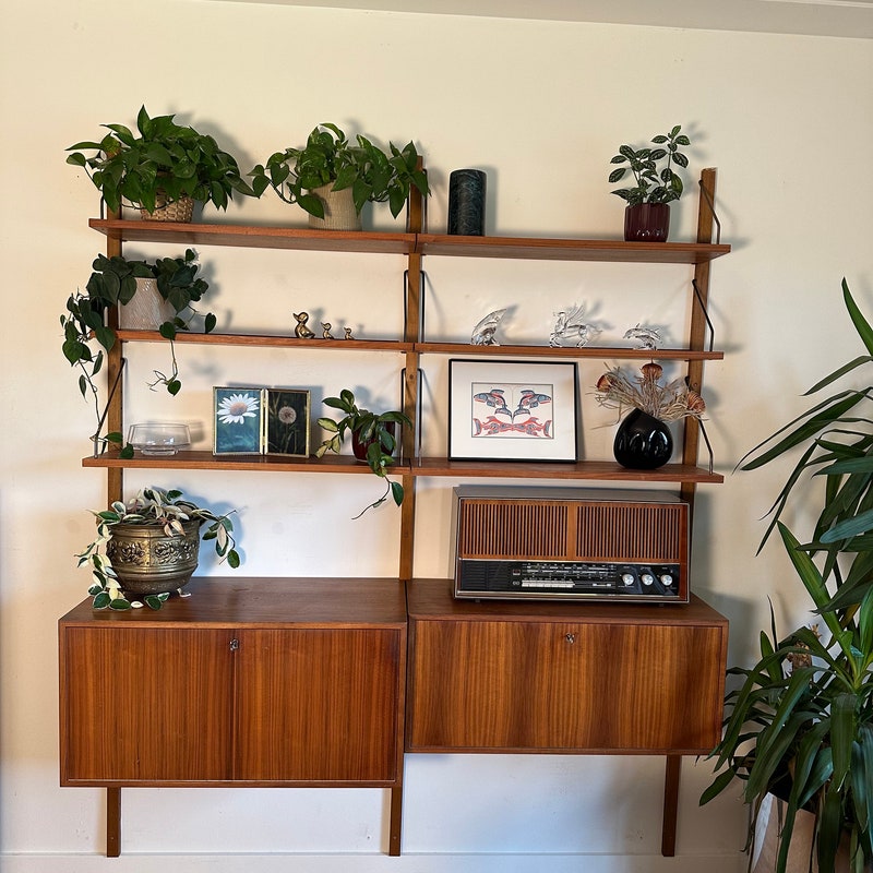 Mid Century Wall Unit - Etsy