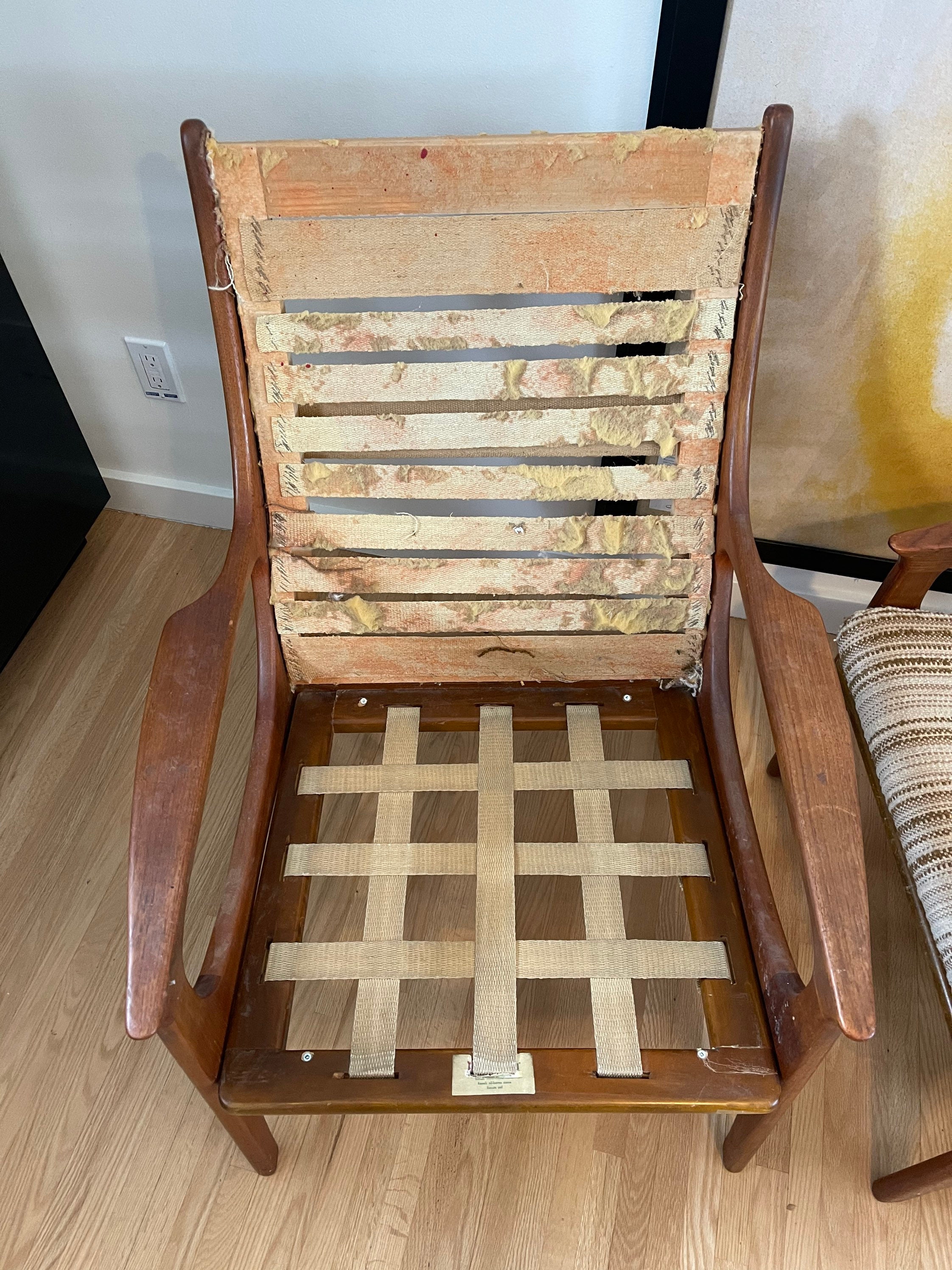 Pair of Mid Century Teak Armchairs by R Huber Free Shipping - Etsy