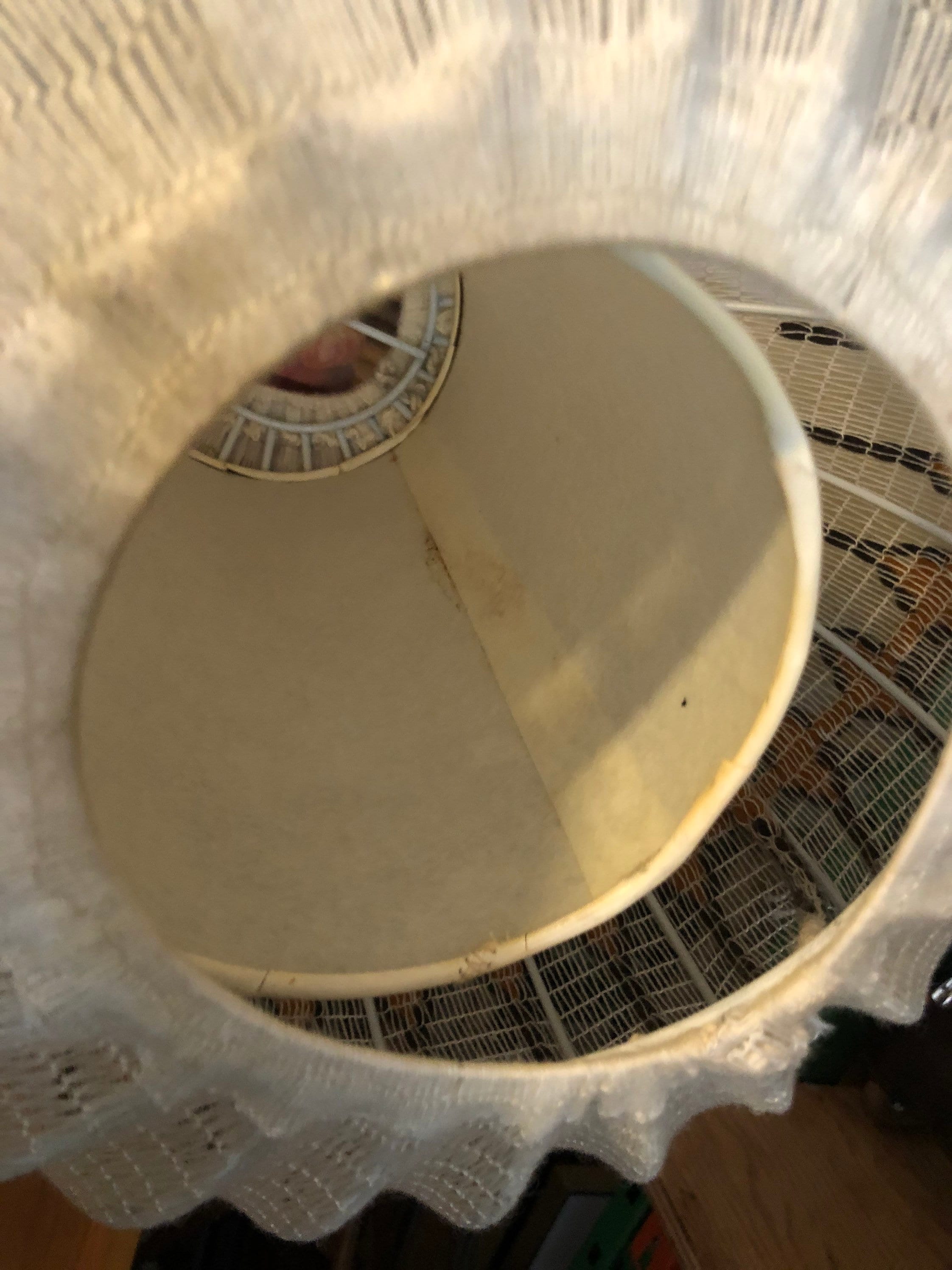 Mid Century Woven String Art Lamp | Etsy