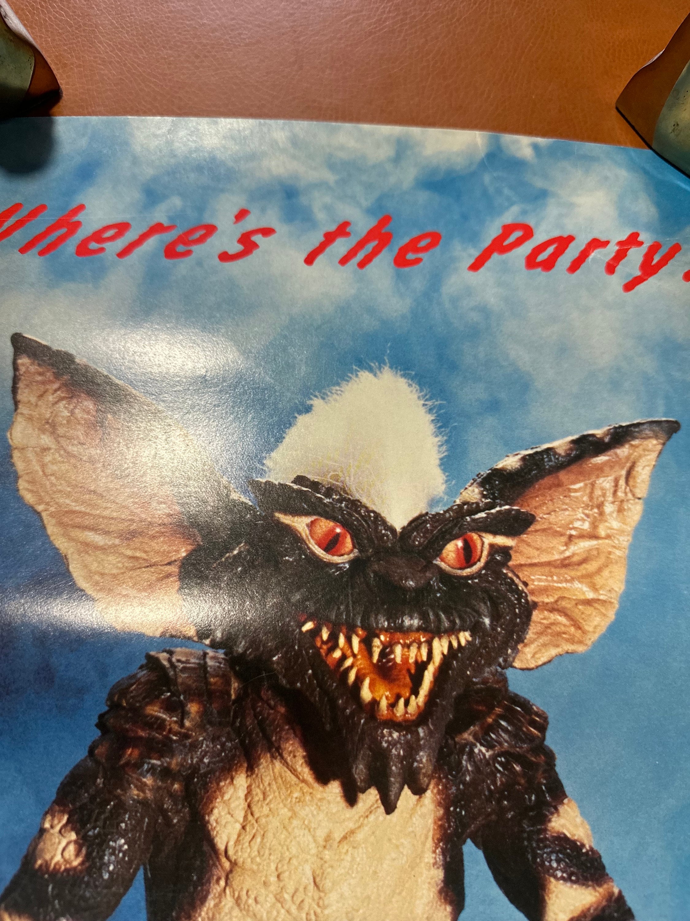 Original Vintage Gremlins Poster - Where’s the Party? - Etsy