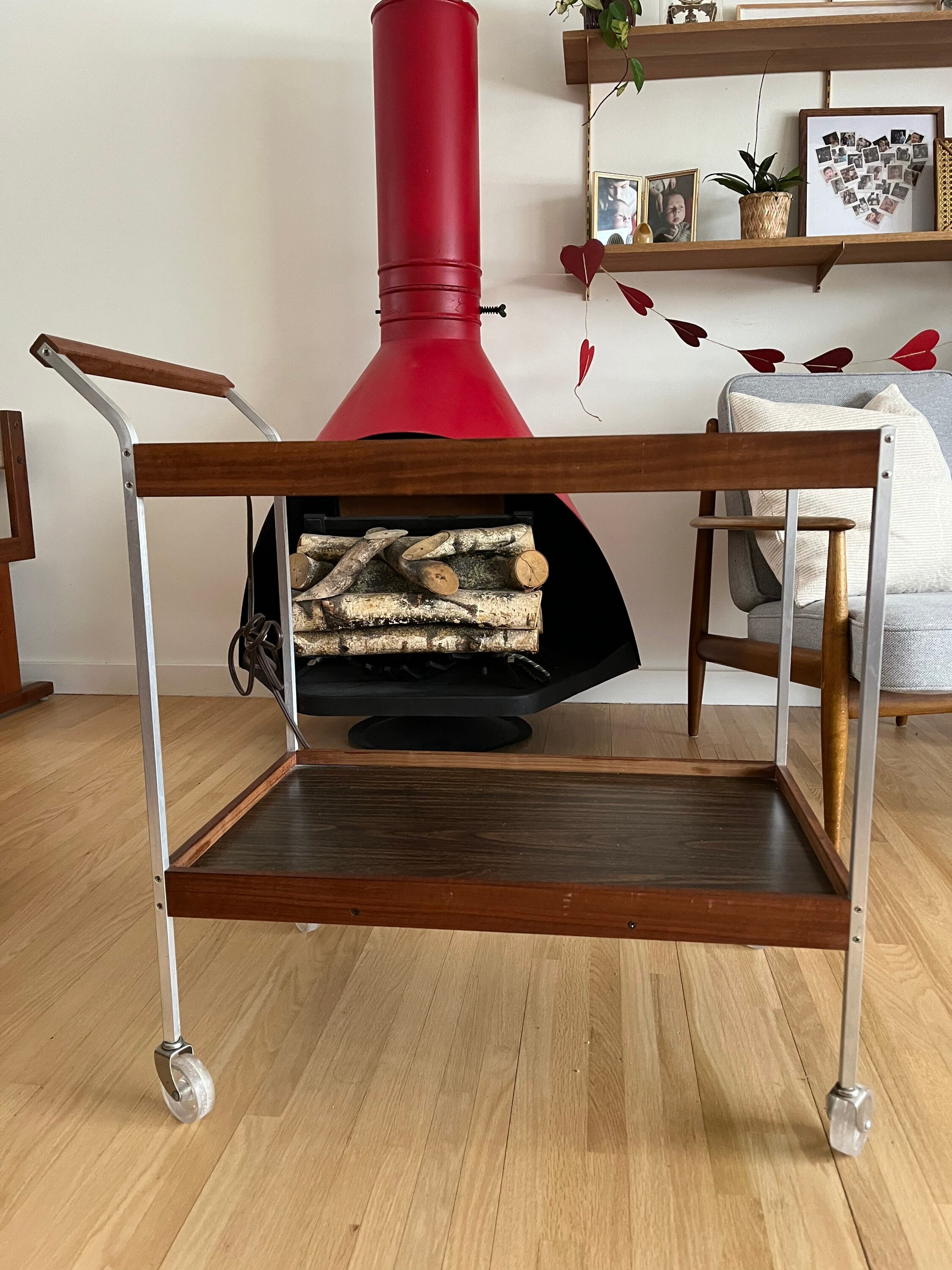 Mid Century Teak Salton Hotable Hotray Serving Cart / Warming Tray ...
