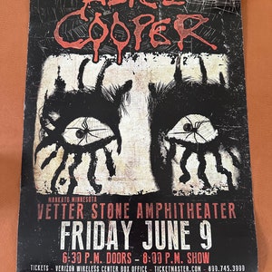 Alice Cooper Poster Collection - 9 Poster Lot - Etsy