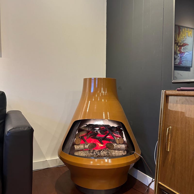 Vintage Electric Fireplace - Etsy
