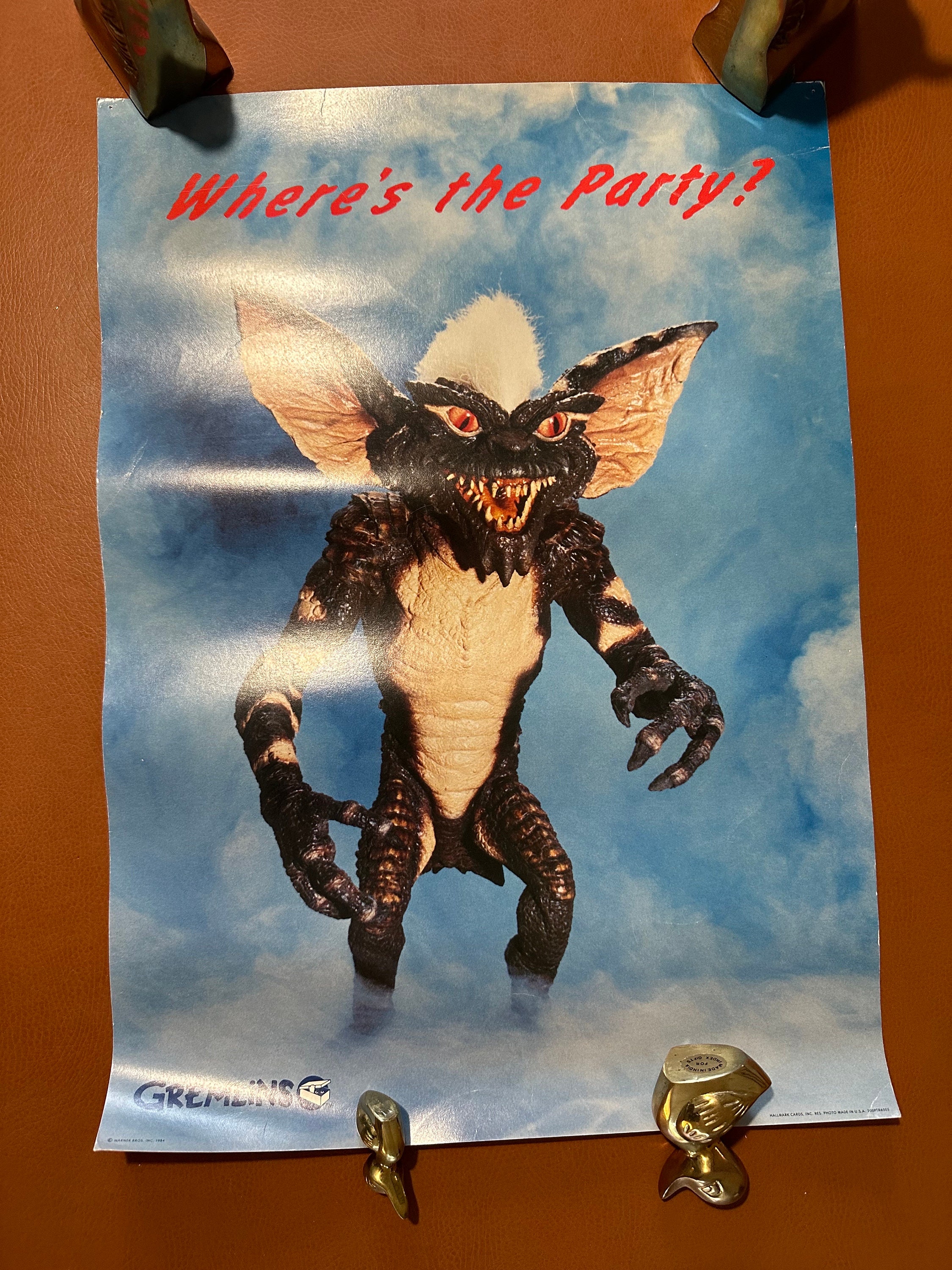 Original Vintage Gremlins Poster - Where’s the Party? - Etsy