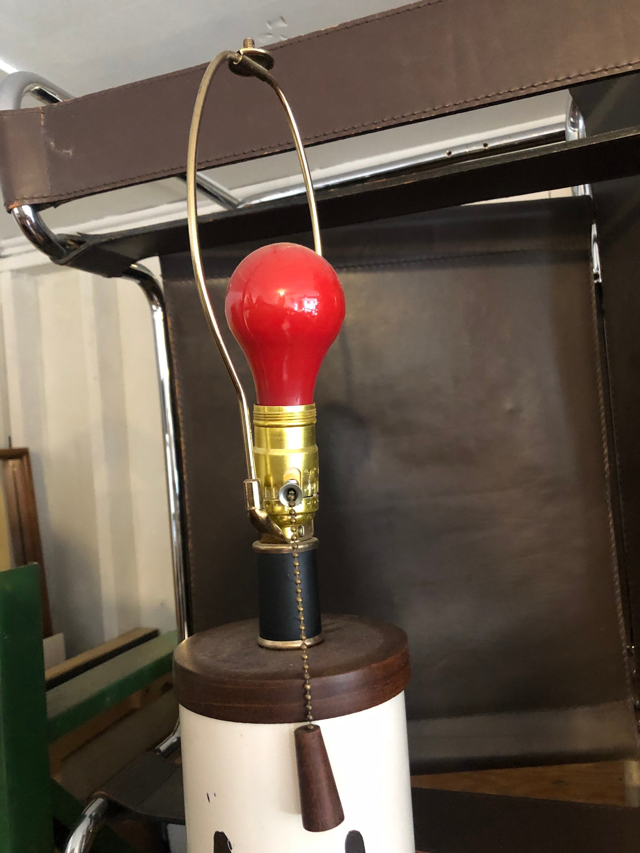 Mid Century Woven String Art Lamp | Etsy