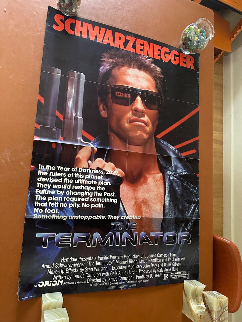 The Terminator 1984 27"x41" 1-sheet Poster Arnold Schwarzenegger NSS ...