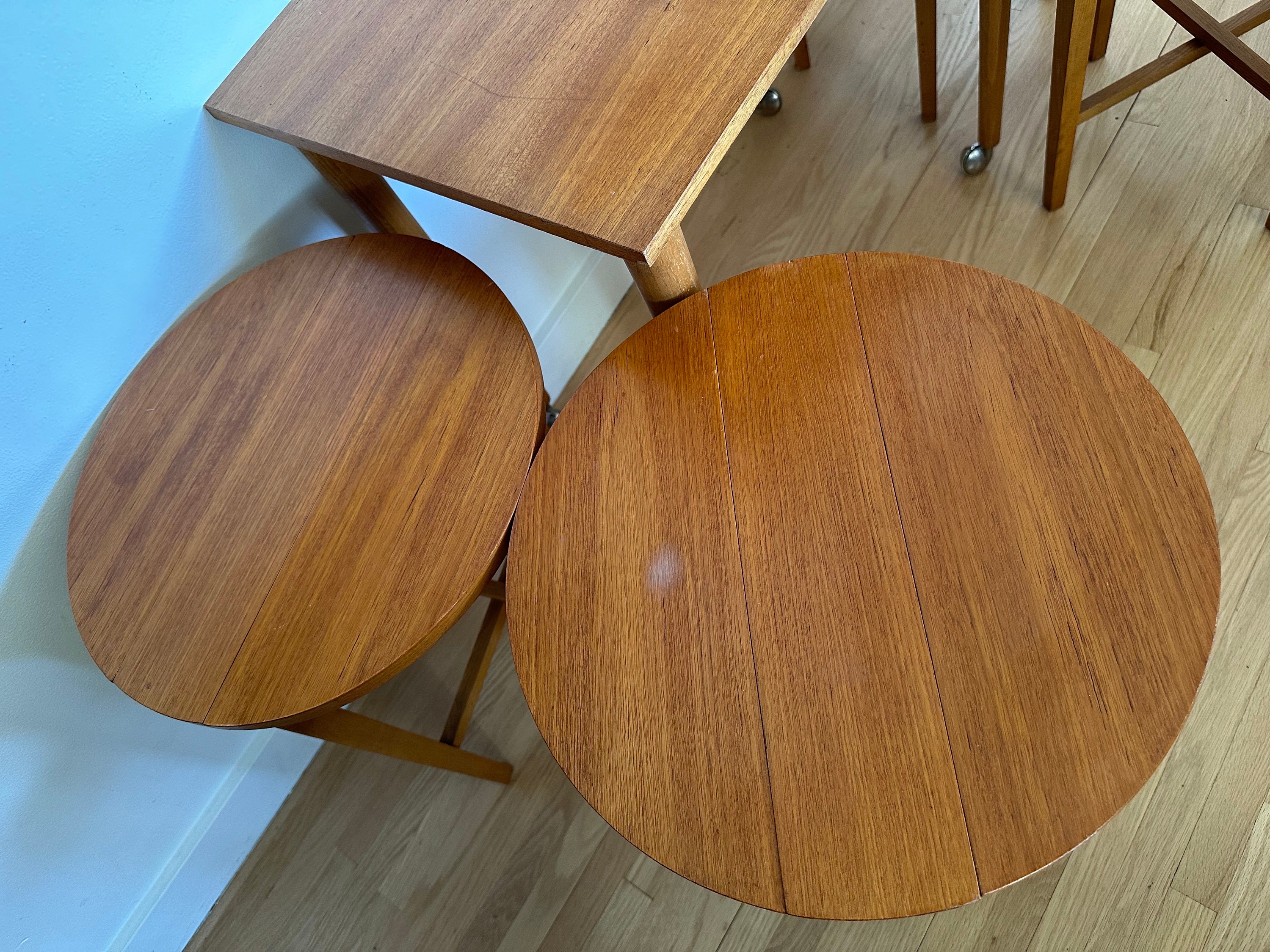 Mid-century Danish Teak Nesting Tables by Poul Hundevad, 1960s - Etsy