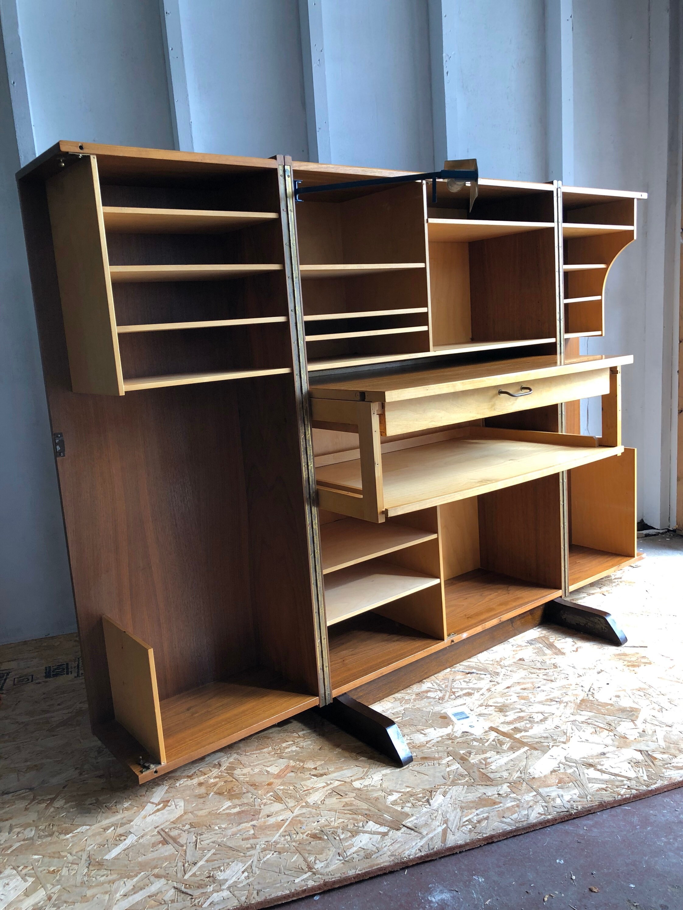 Teak Folding Box Desk With Lamp - Etsy Canada