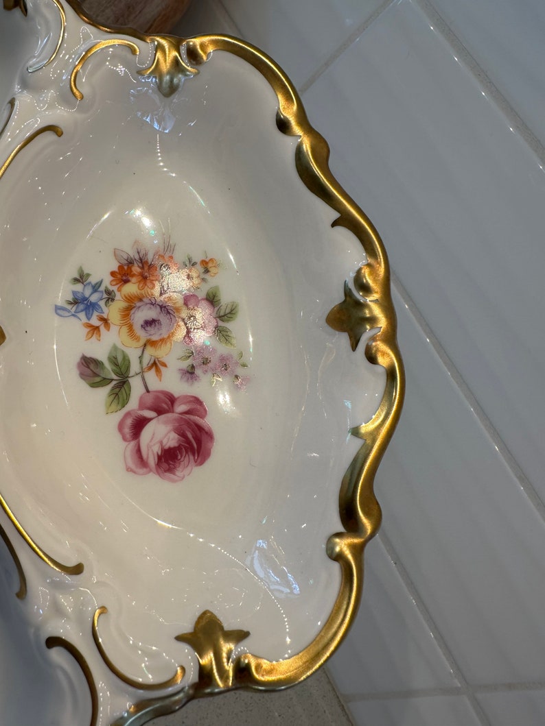 Vintage Three Compartment Tray by Reichenbach Fine China - Made in ...