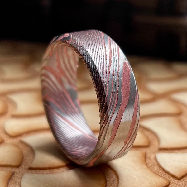 Damascus Ring - Etsy
