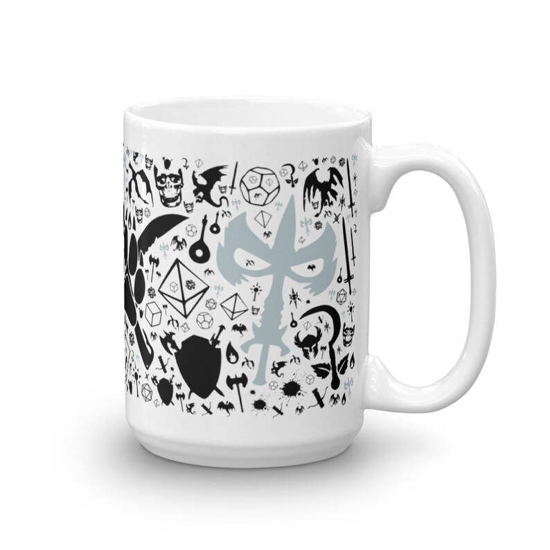 Dragons DND Black on White Rogue Icon Art Dungeons and | Etsy