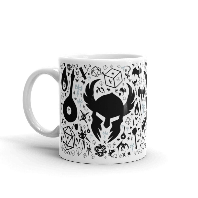 Dragons DND Black on White Rogue Icon Art Dungeons and | Etsy