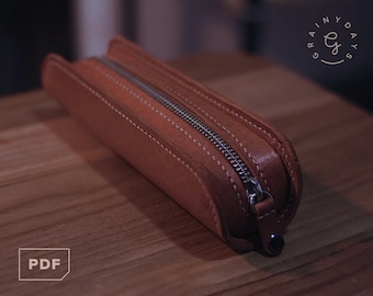 Leather Pencil Case Leather Pencil Pouch Pen Leather Case Tool | Etsy