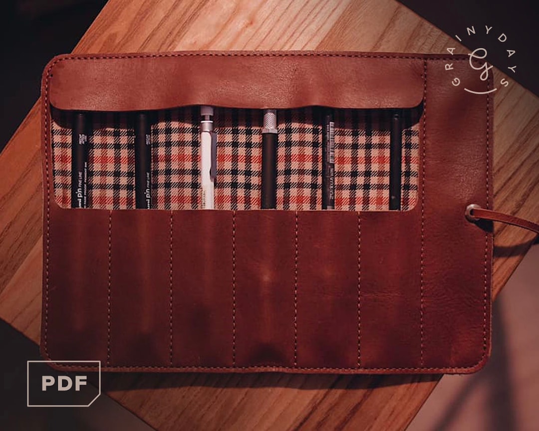Leather Pen Roll [PDF Pattern] - Etsy