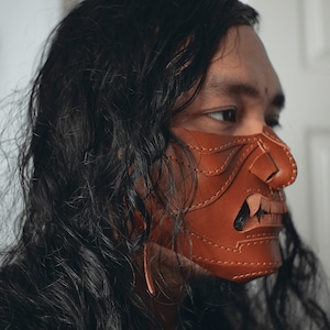 Oni / Hannya Leather Mask [PDF Pattern] - Etsy