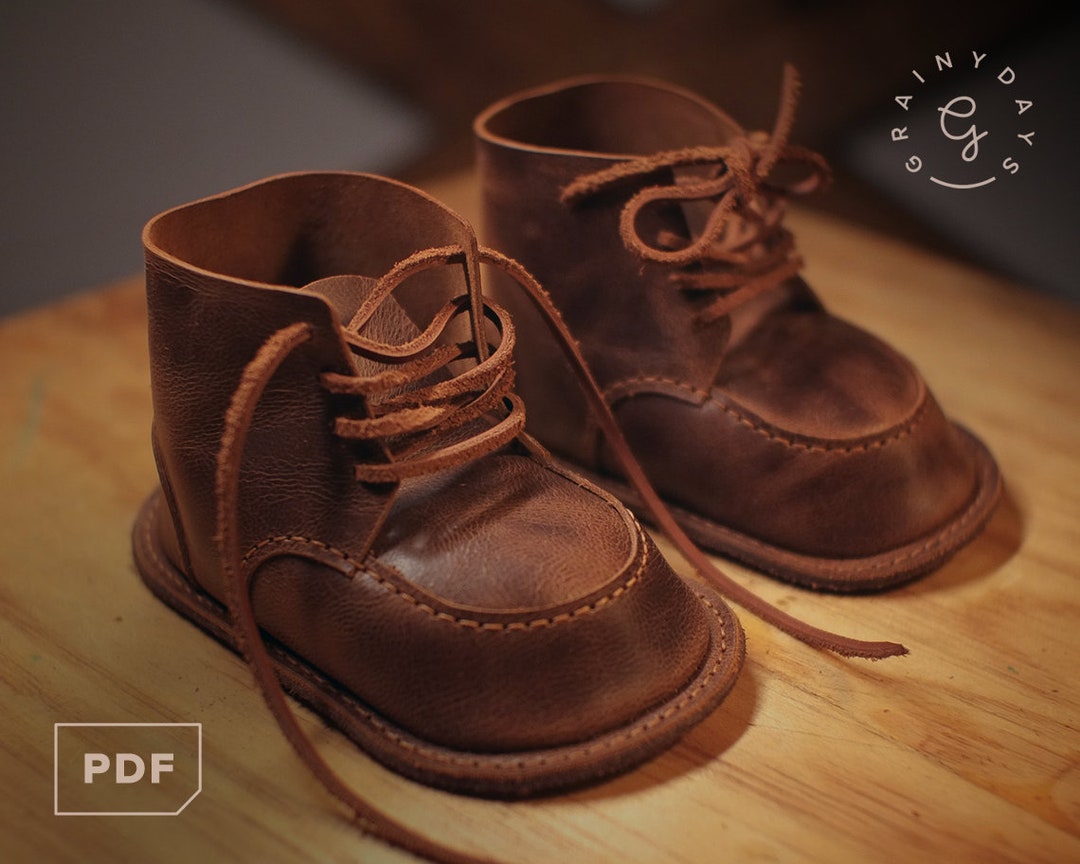 Baby Moc Toe Boots PDF Pattern (3 Sizes - 3/4/5 UK) - Etsy