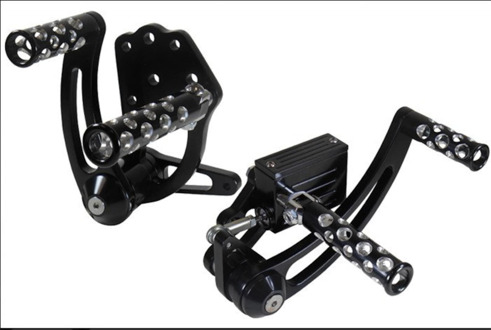 Harley Billet Forward Controls W/ Kickstand Holes for 84 to 99 Softail ...