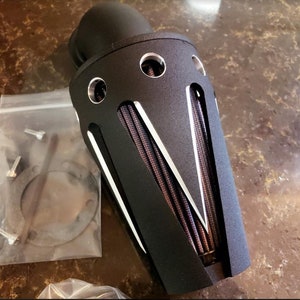 Harley Blacked Out Velocity Stack Kit Made in the USA D&M Customs ...