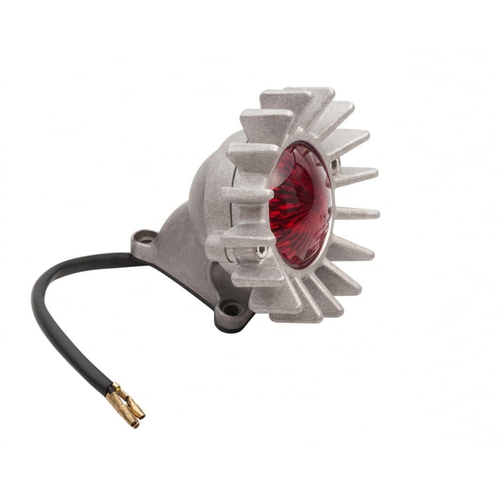 Motorcycle Tail Light Fender Mount Shot Blast FINNED, Running , Tail ...