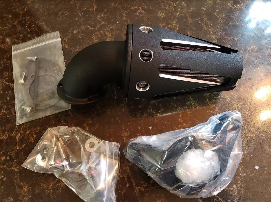 Harley Blacked Out Velocity Stack Kit Made in the USA D&M Customs ...