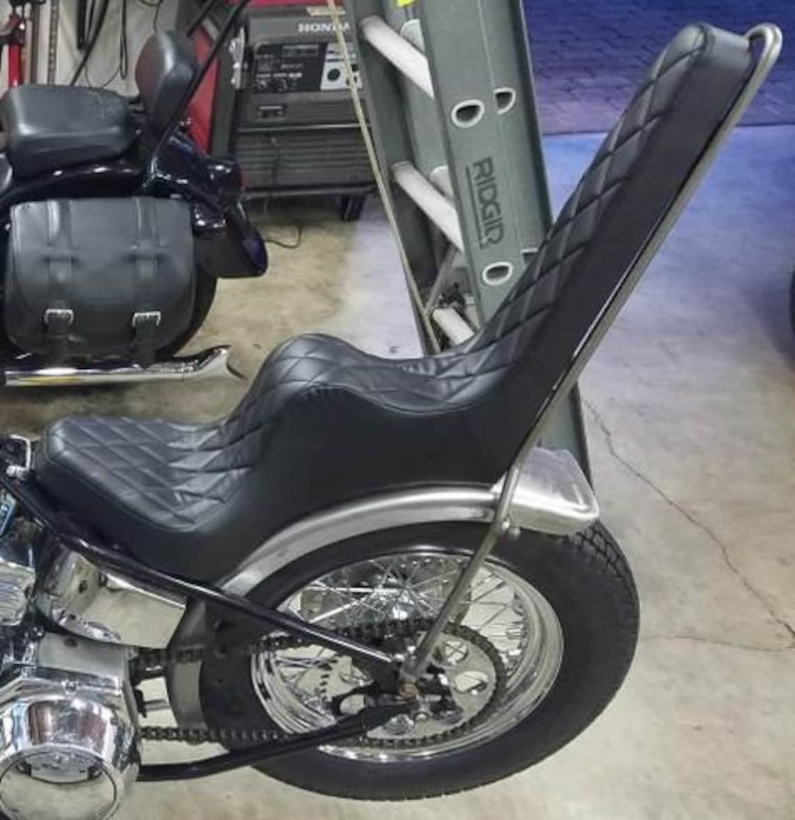 King & Queen Motorcycle Chopper Seat Highest Quality in Stock USA MADE ...