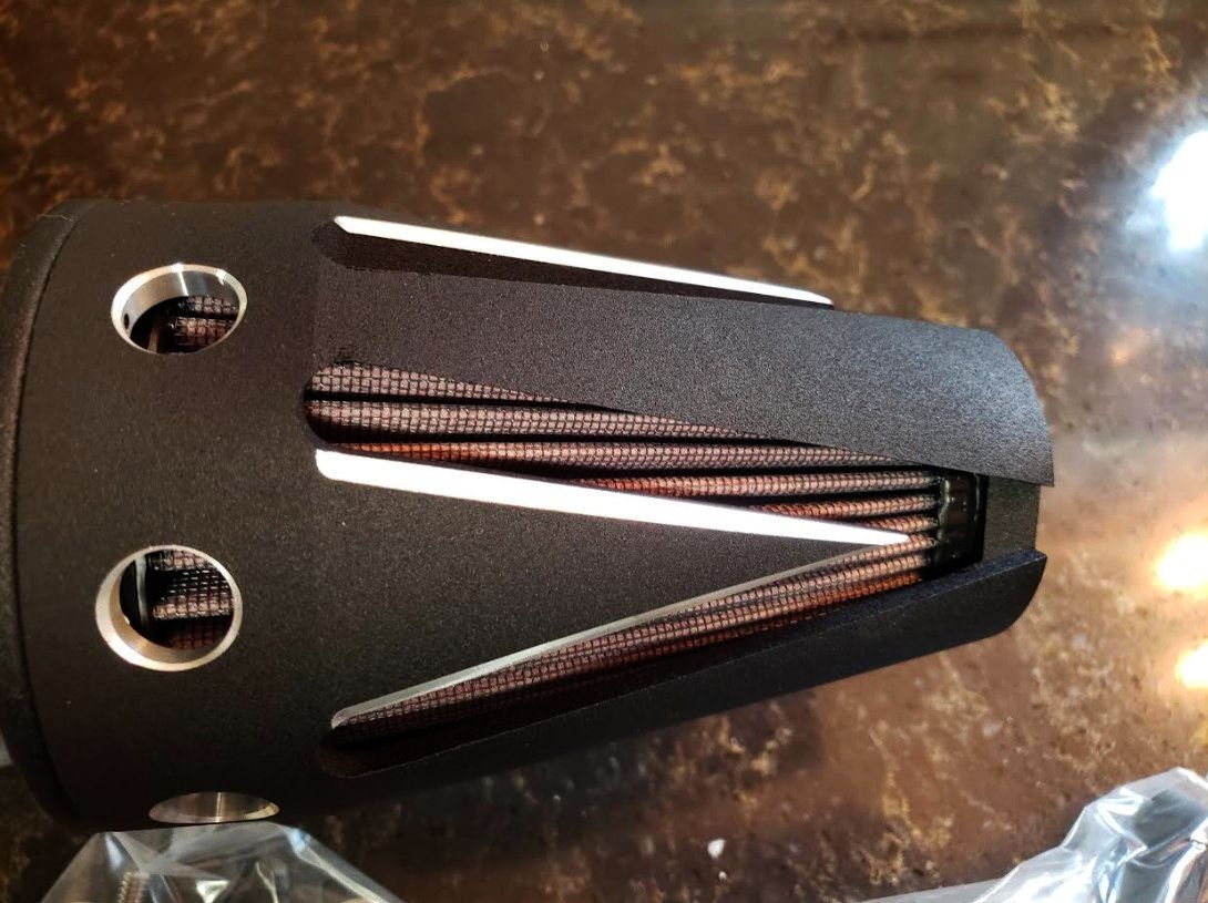 Harley Blacked Out Velocity Stack Kit Made in the USA D&M Customs ...