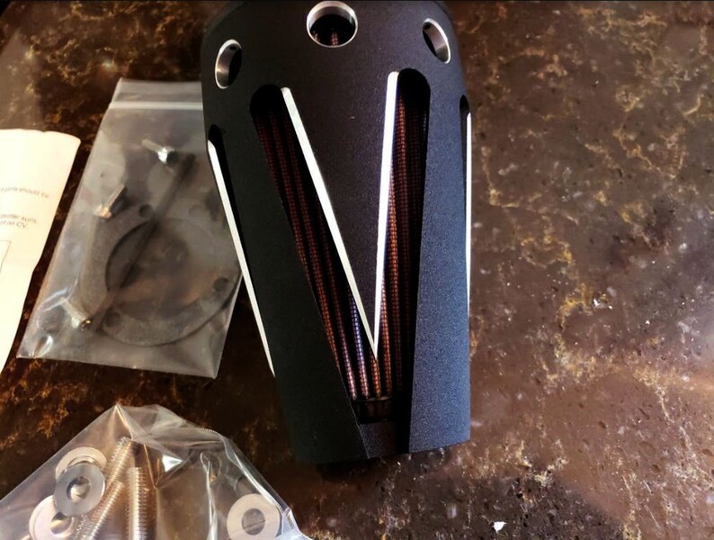 Harley Blacked Out Velocity Stack Kit Made in the USA D&M Customs ...