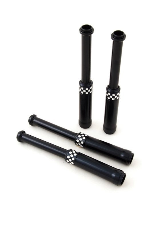 Billet Pushrod Tube Covers Twin Cam Engines/ Black or Polished Finish ...