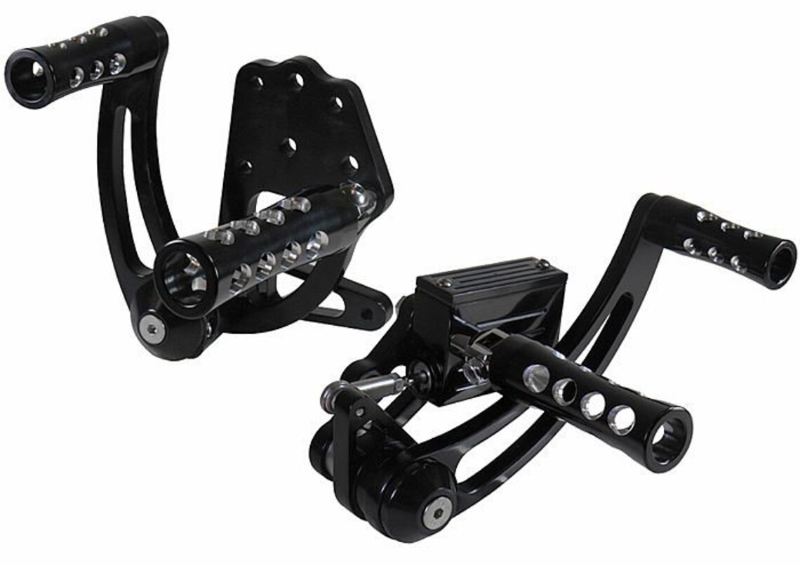 Harley or Custom Forward Control Chrome or Black for Big Twin 4 SPEED ...