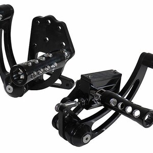 Harley or Custom Forward Control Chrome or Black for Big Twin 4 SPEED ...