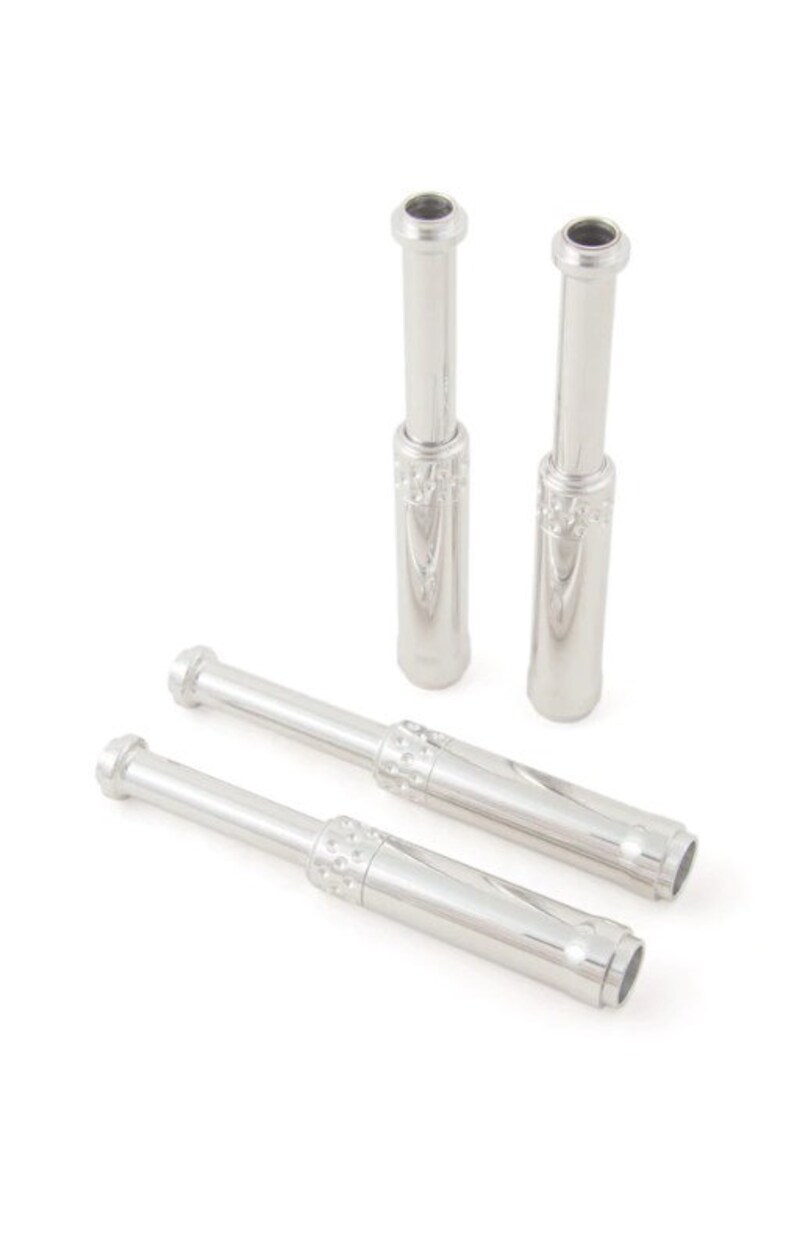 Billet Pushrod Tube Covers Twin Cam Engines/ Black or Polished Finish ...